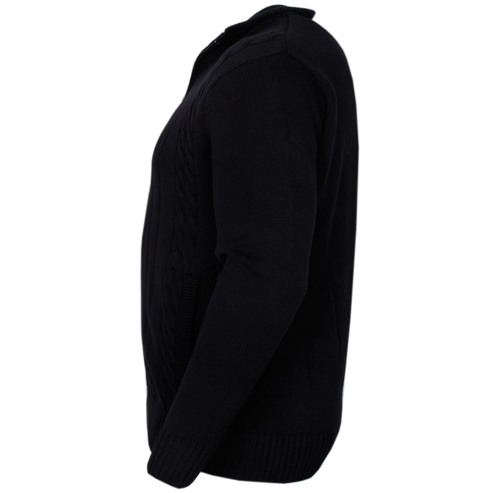 KAM KNIT WEAVE FULL ZIP CARDIGAN - CHEAP BIG SIZE MENS KNITWEAR - KAM ...