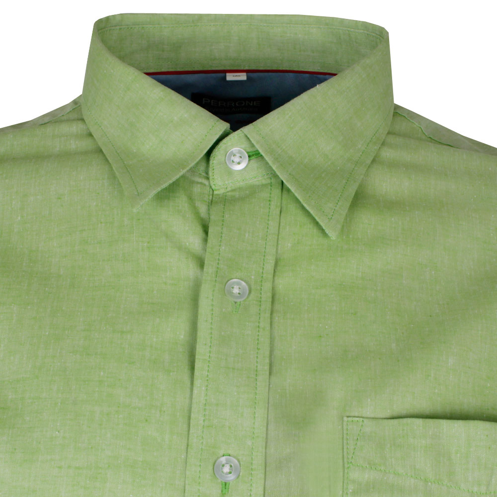PERRONE 349S LINEN BLEND S/S SHIRT - CHEAP BIG SIZE MENS CLOTHES ...