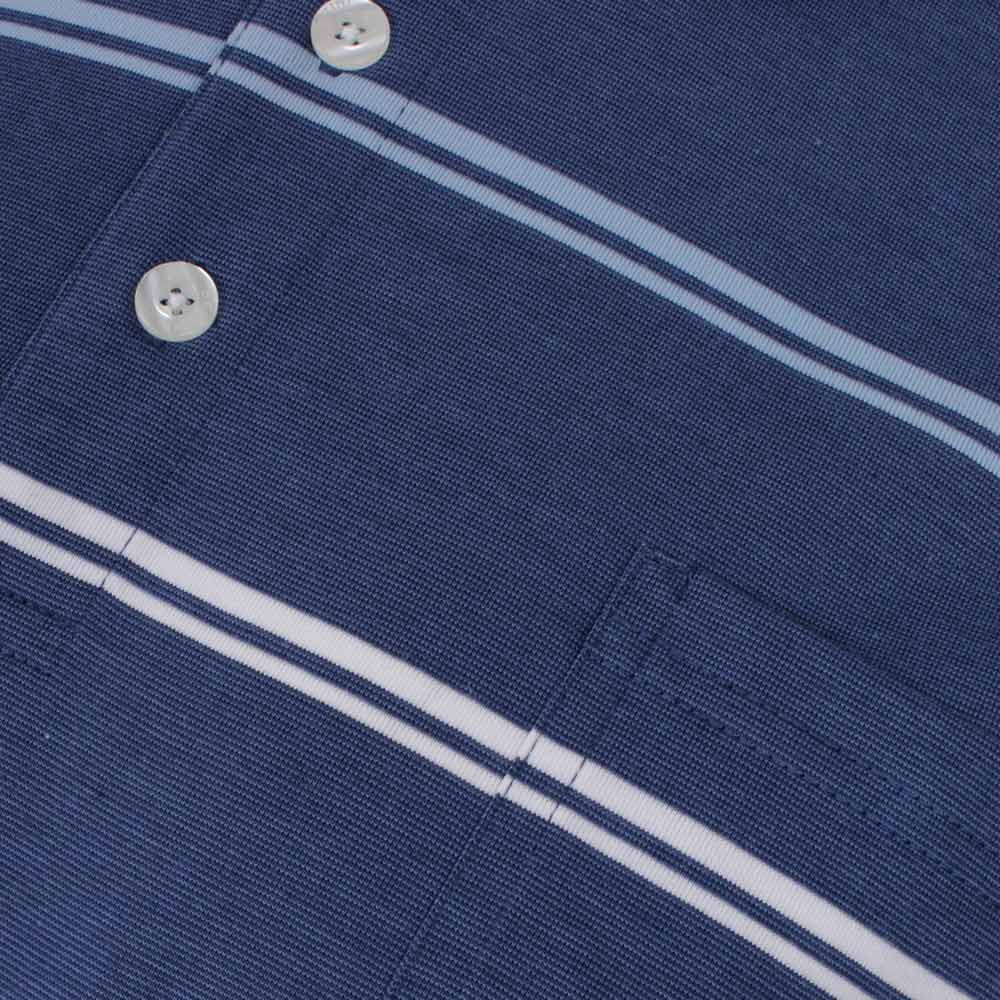 BERTINI 414 STRIPE JERSEY POLO - Big & Tall Shirts Clearance – Business ...